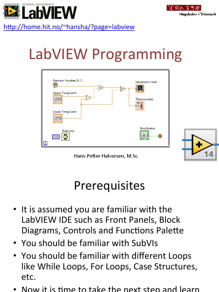 LabVIEW Programming - Overview | PDF | Array Data Structure | Variable ...