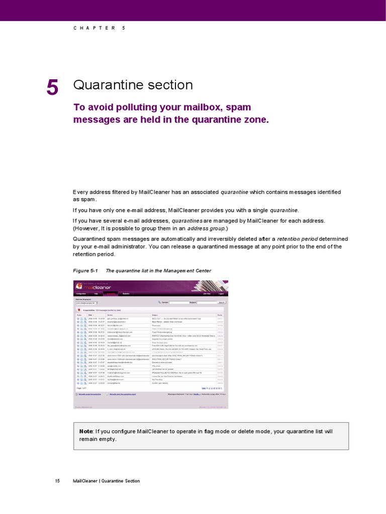 Mailcleaner Quarantine PDF | PDF | Email Spam | Email