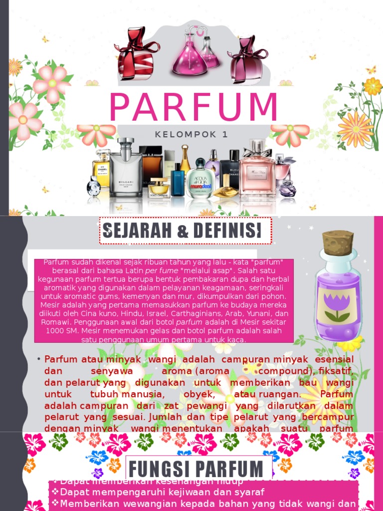 Sejarah dan Fungsi Parfum dalam Kehidupan | PDF