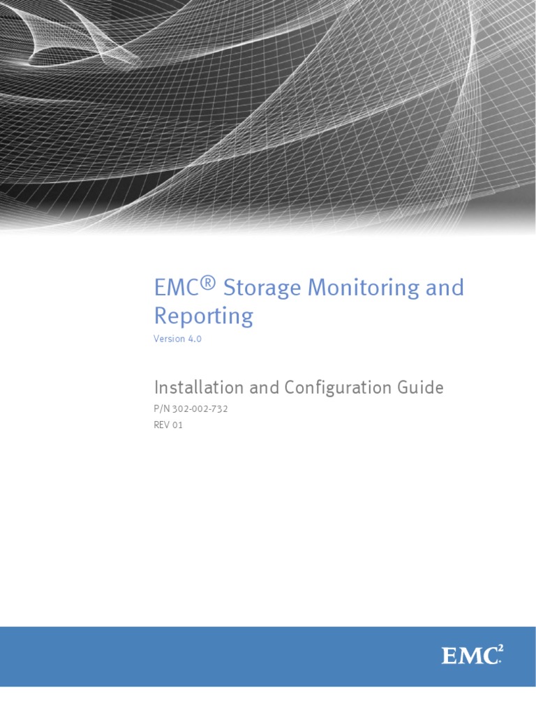 Docu71623 EMC Storage Monitoring and Reporting 4.0 Installation and ...