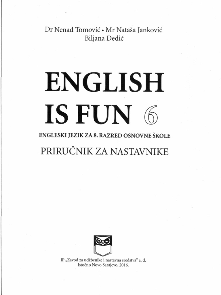 English Is Fun 6 Prirucnik | PDF