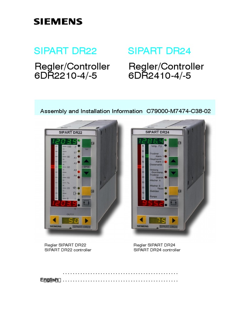 Sipart DR 22-Dr 24 Man en 2.0 | PDF | Power Supply | Electrical Connector