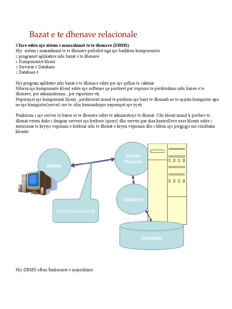 Bazat e Te Dhenave Relacionale | PDF
