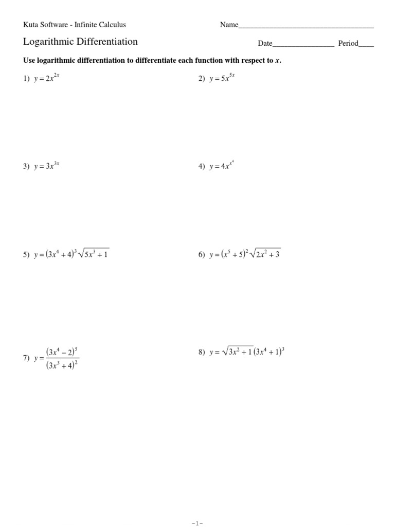 03 - Logarithmic Differentiation PDF | Download Free PDF | Special Functions | Complex Analysis