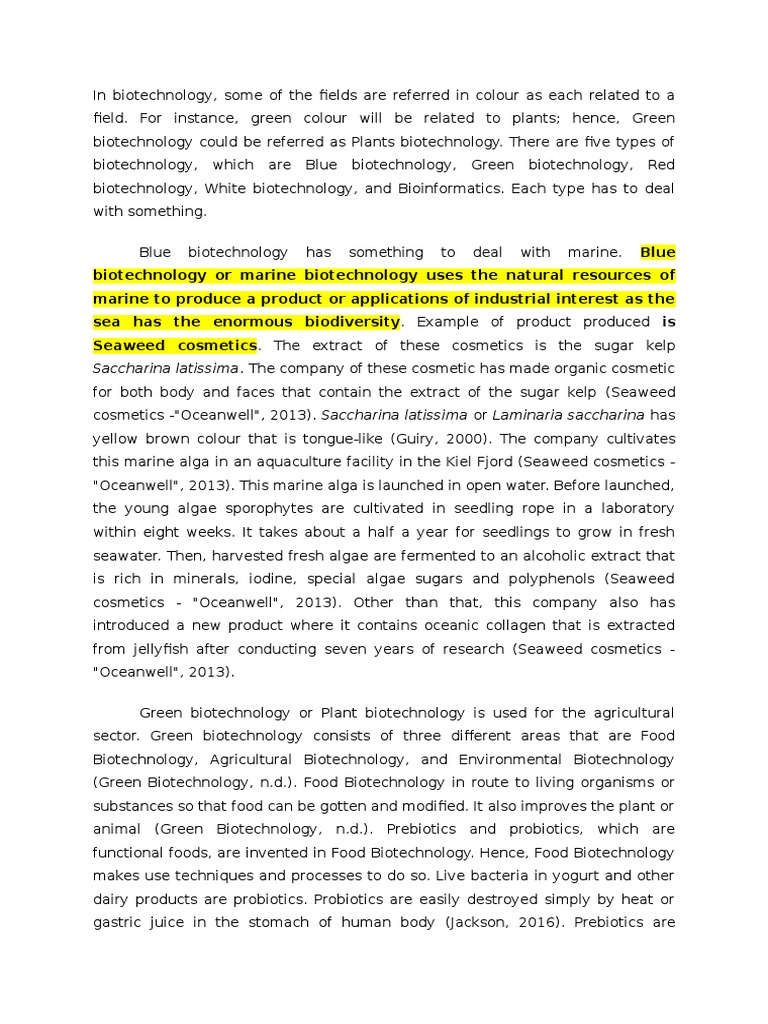 Biotechnology Assignment 1 | PDF | Biotechnology | Genetic Engineering