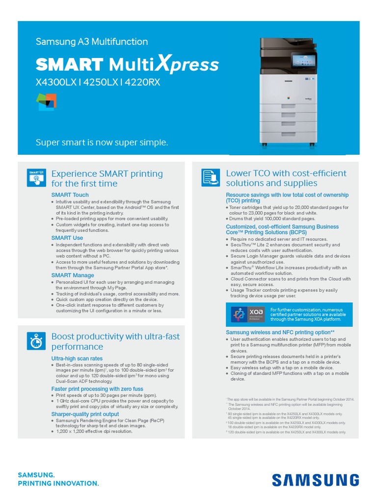 samsung_X4300_X4250 | Printer (Computing) | Mobile App
