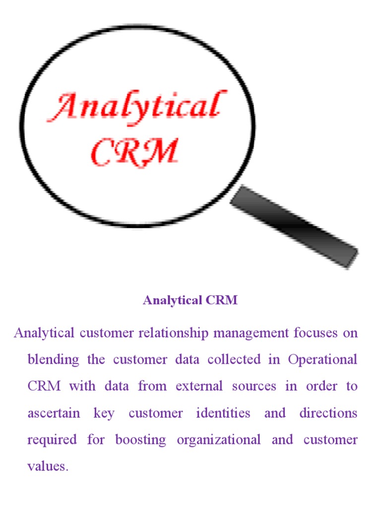 Analytical CRM | PDF | Customer Relationship Management | Business ...