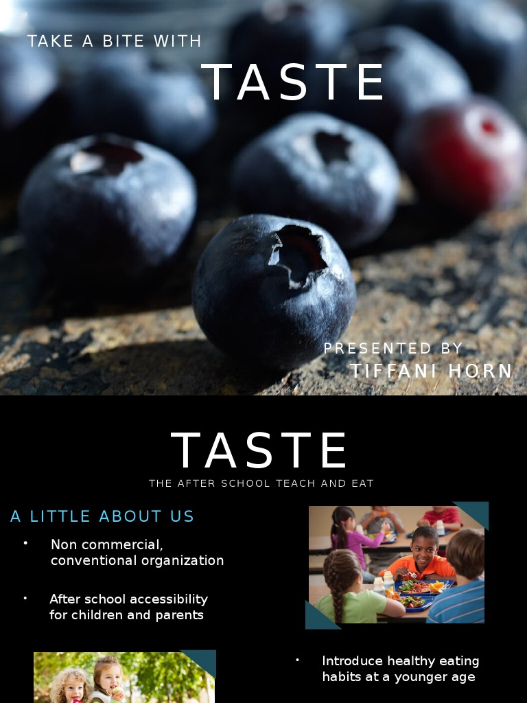 Taste Presentation | PDF