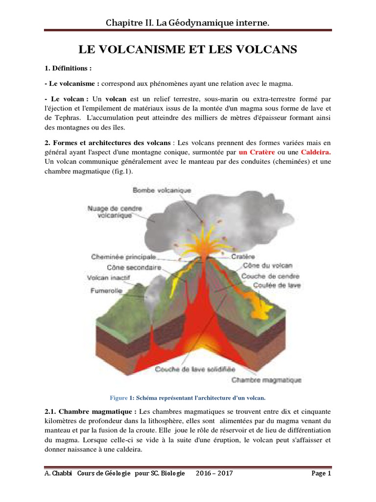 Volcanisme : Types et Caractéristiques | PDF | Types d'éruptions ...