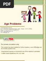 Age Problems Sample With Answers and Explanations | PDF | Equations ...