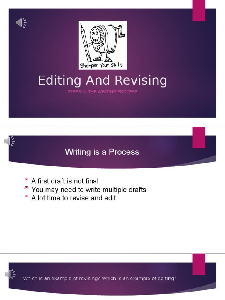 Editing and Revising Writing Techniques | PDF