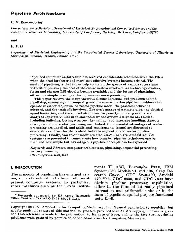 Pipeline Architecture PDF | PDF | Instruction Set | Central Processing Unit