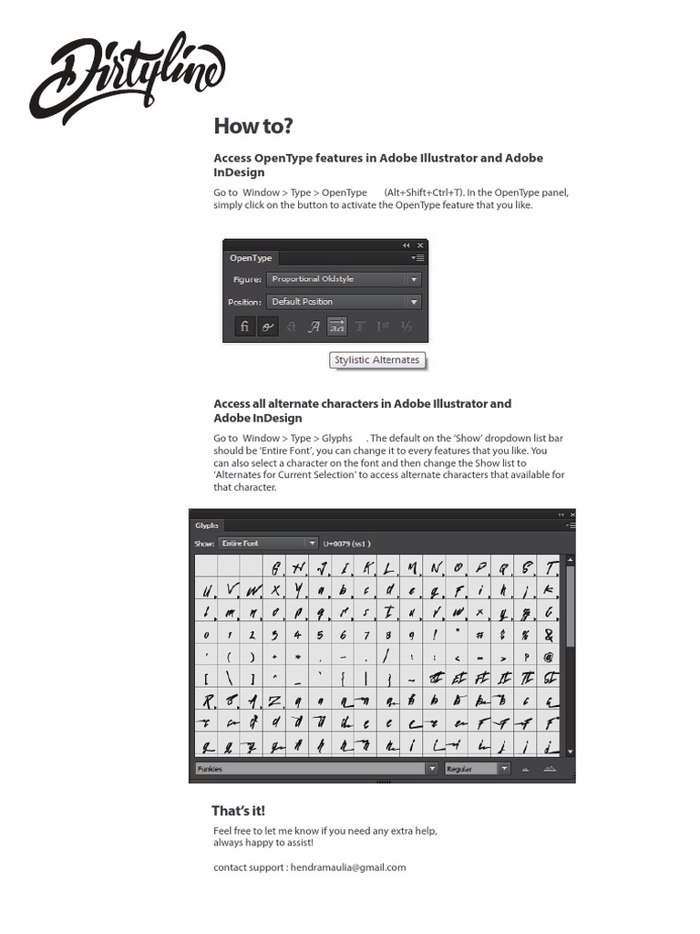 How To?: Access Opentype Features in Adobe Illustrator and Adobe ...