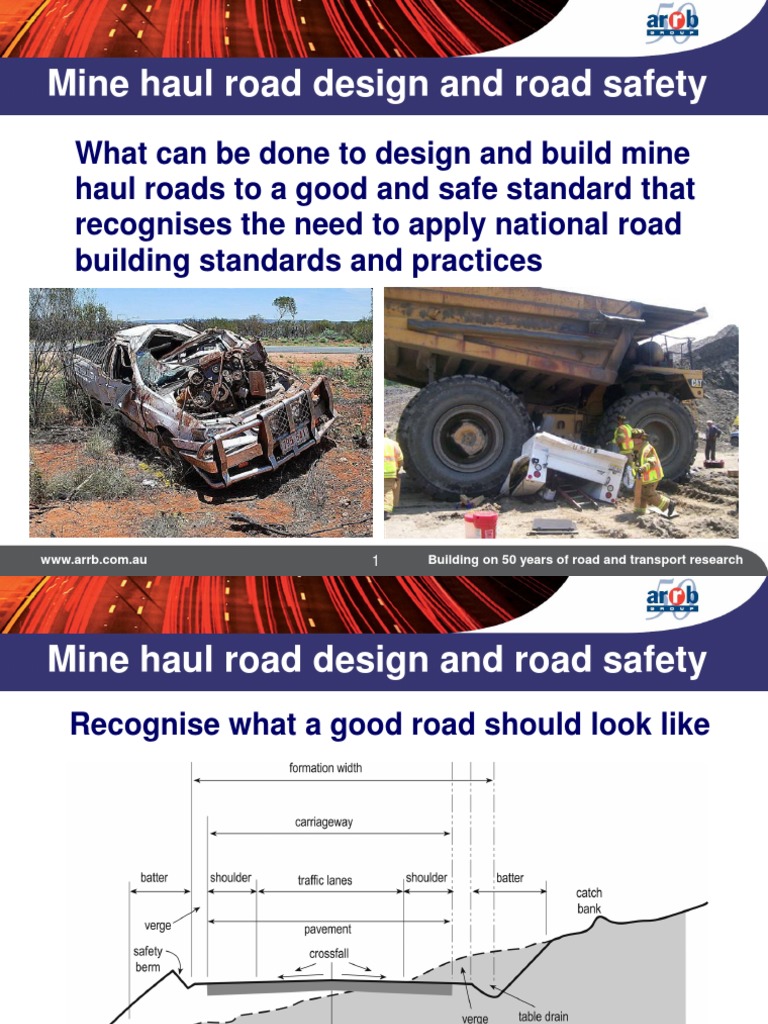 Mine Haul Road Design and Safety Standards | PDF | Transportation ...