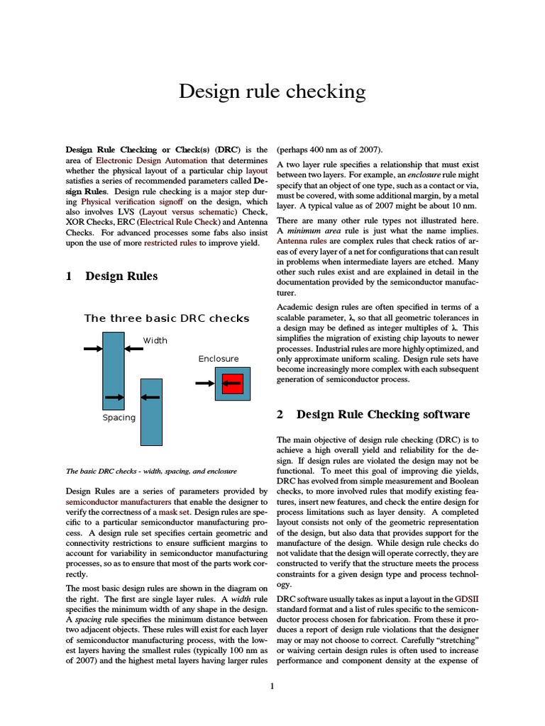 Design Rule Checking | PDF | Electronic Engineering | Electronics