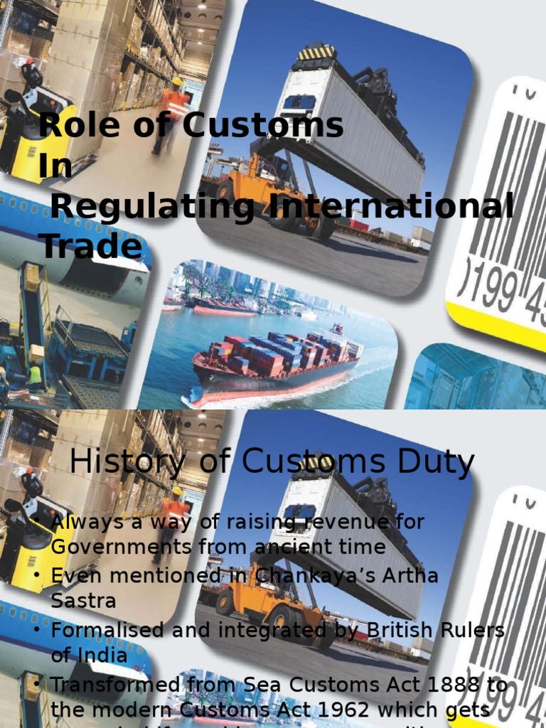 9 Role of Customs in Regulating International Trade | Customs | Debits ...