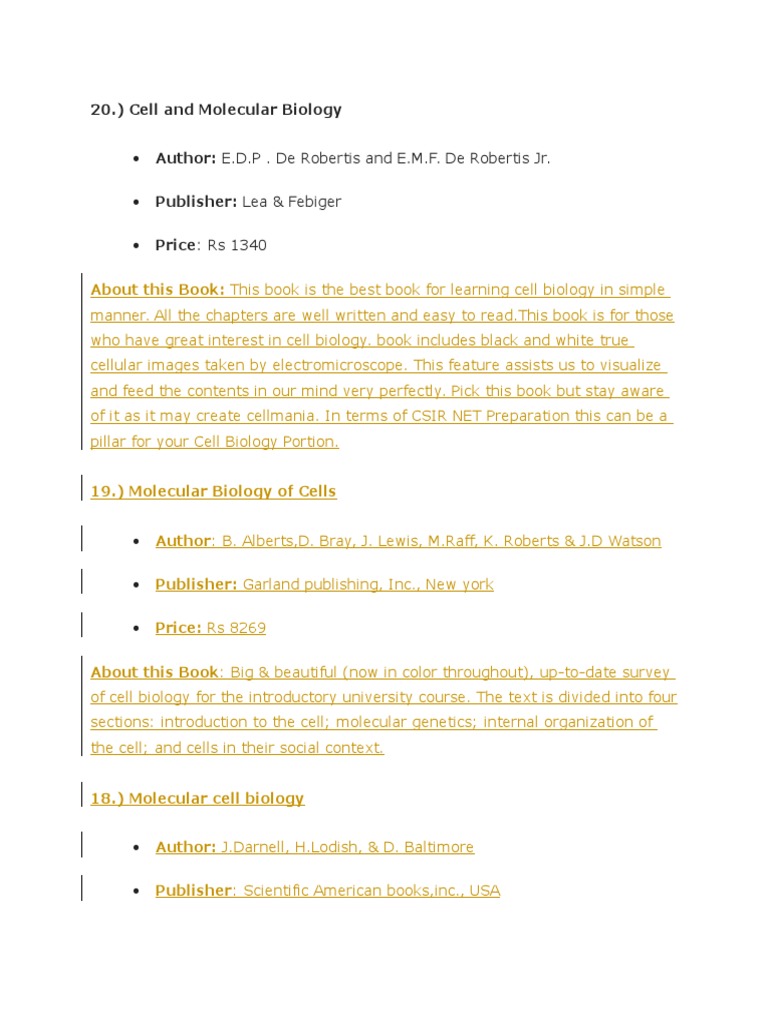 Top 20 Books | PDF | Genetics | Molecular Cloning