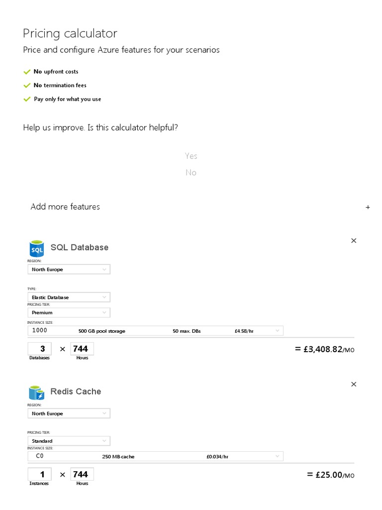 Azure Pricing Calculator Overview | PDF | Business | Technology ...