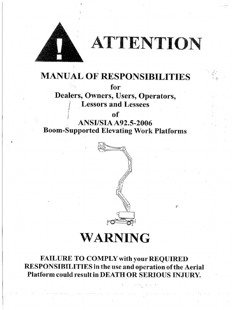 Manual of Responsibilities | PDF