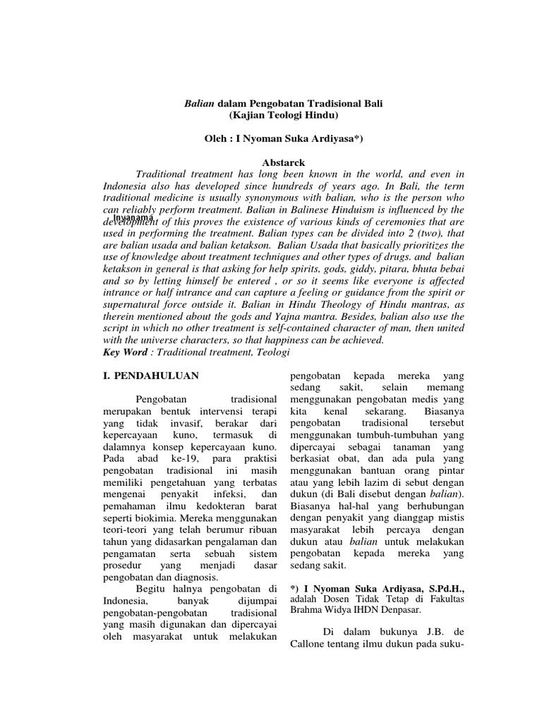 Jenis Jenis Balian | PDF