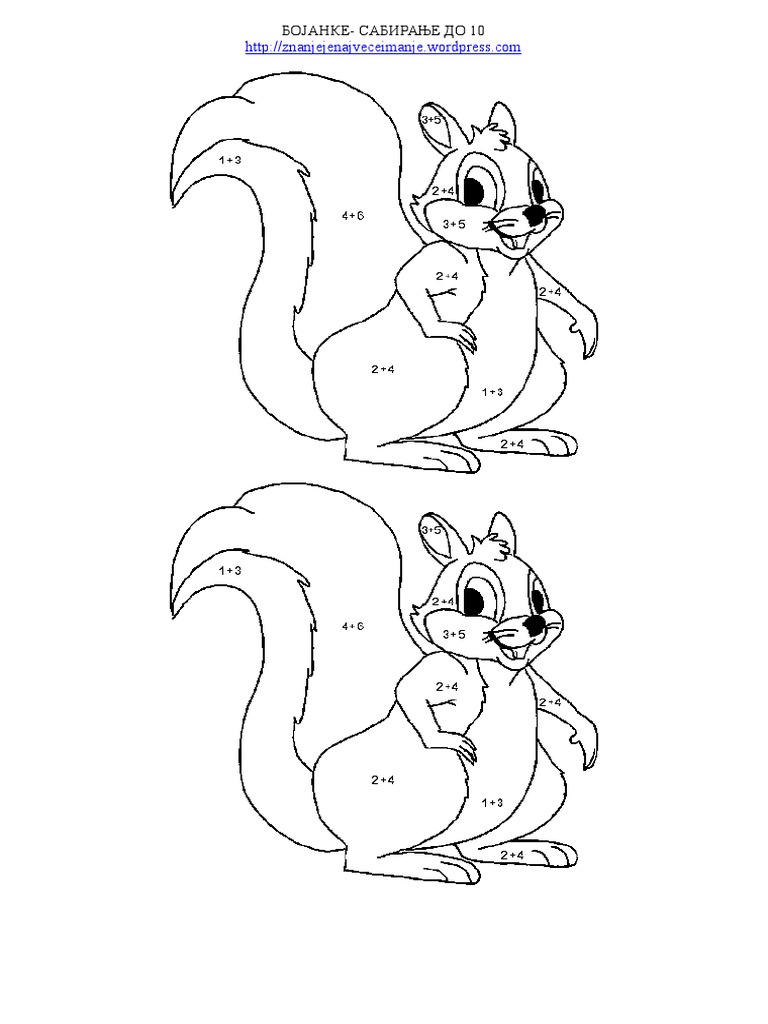 Bojanka Sabiranje Do 10 | PDF