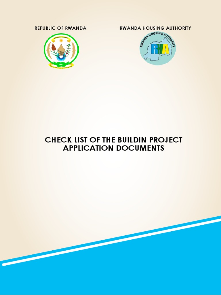 Rwanda Construction Permit Checklist | PDF | Reinforced Concrete | Zoning