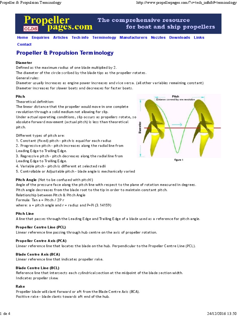Propeller & Propulsion Terminology | PDF | Propeller | Angle