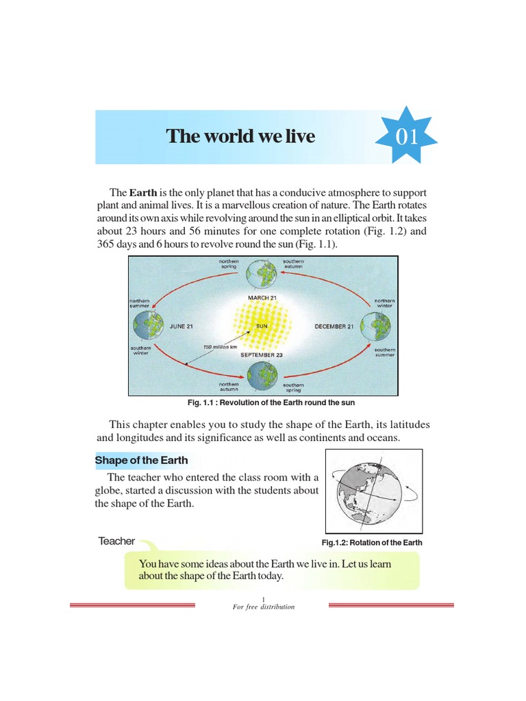 geography Chap 1 | Equator | Latitude