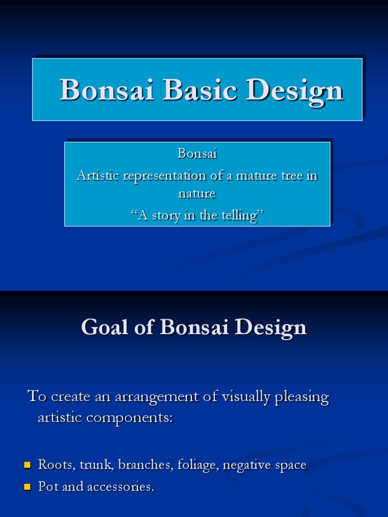 Bonsai Basic Design 2-12-13 | PDF | Bonsai | Trees
