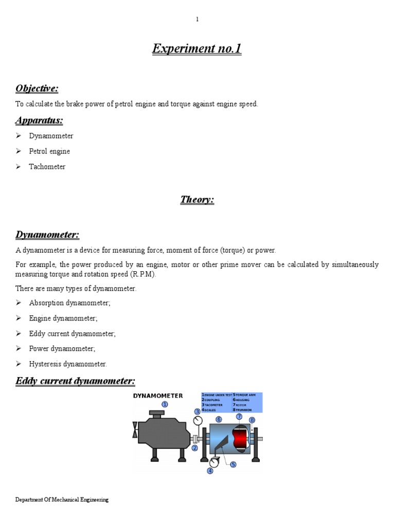 Ic Engine Lab Manual | PDF | Carburetor | Internal Combustion Engine