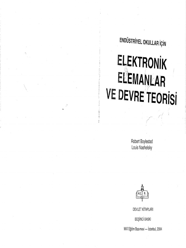Elektronik Elemanlar Ve Devre Teorisi | PDF