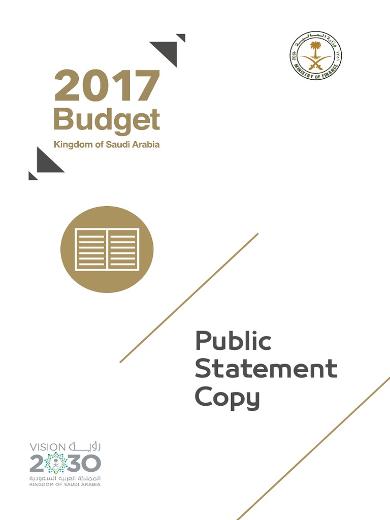 Saudi Budget 2017 - Kingdom of Saudi Arabia | PDF | Fiscal Policy ...