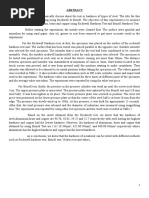 Hardness Test (Lab Report) | PDF | Hardness | Alloy