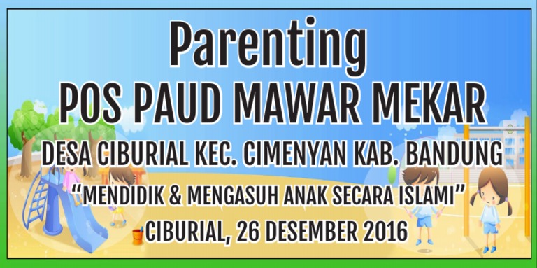 Spanduk Parenting Pos Paud Mawar Mekar | PDF