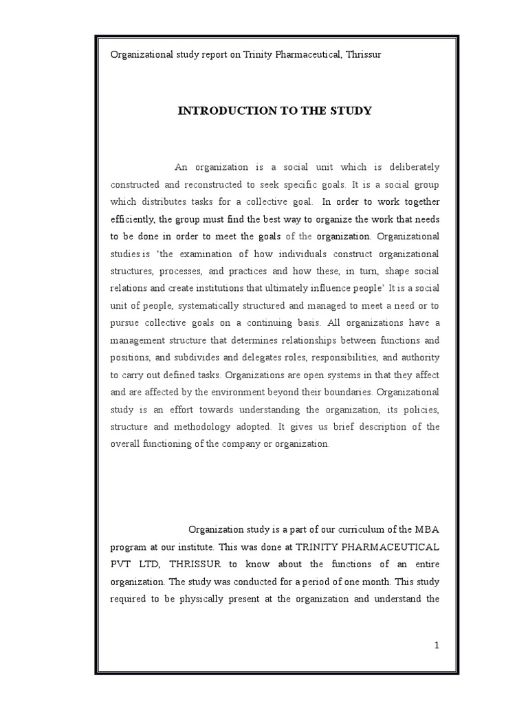 Trinity Pharmaceutical Organizational Study | PDF | Ayurveda | Vedas