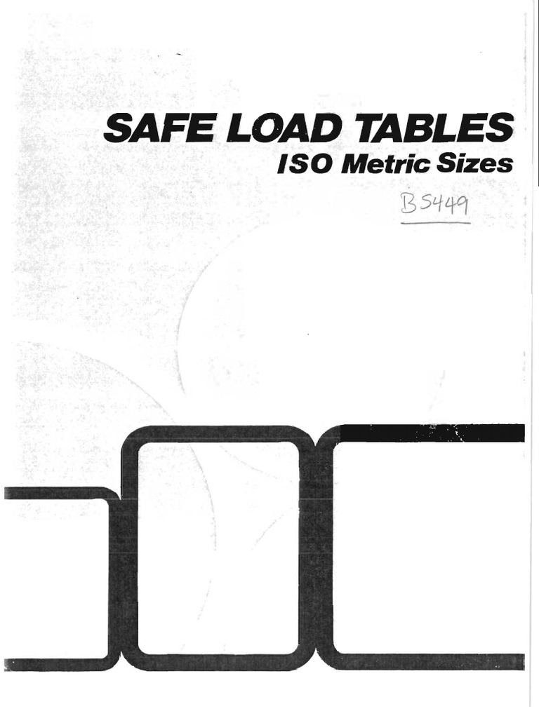 BS449 - Safe Load Tables PDF | PDF