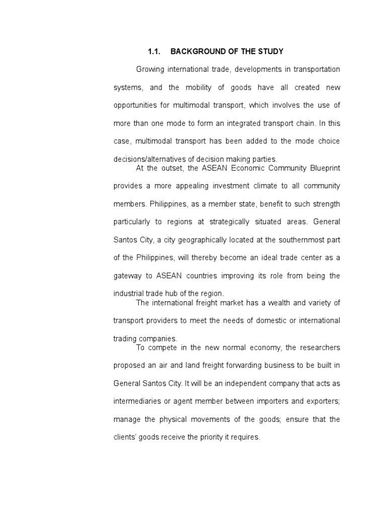 1.1 Background of The Study | PDF