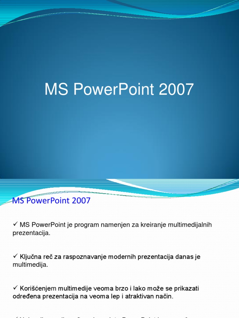 Lekcija 10 Power Point | PDF