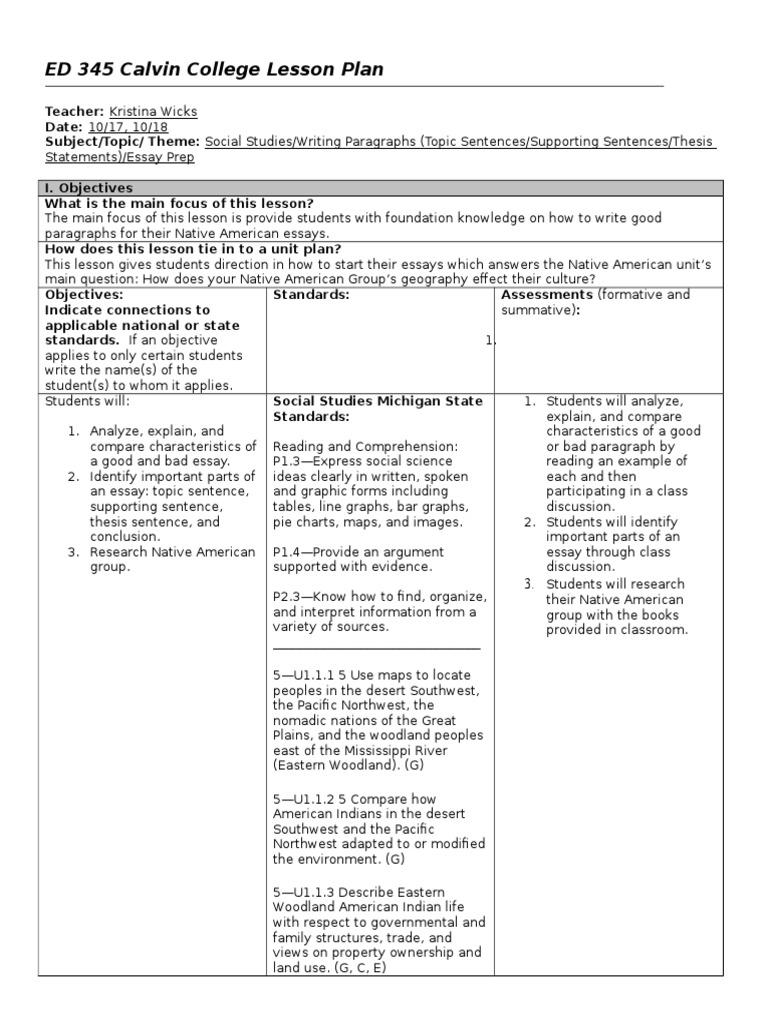 Social Studies Essay Writing Guide | PDF | Executive Functions | Essays
