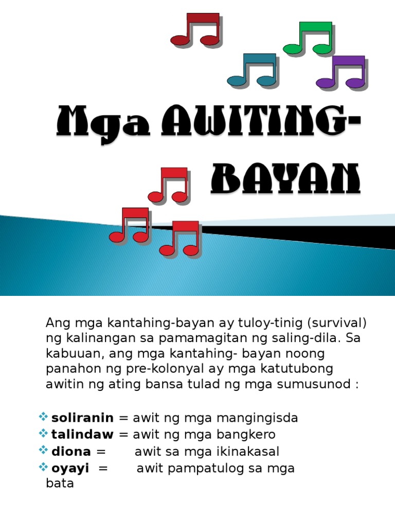 Awiting Bayan | PDF