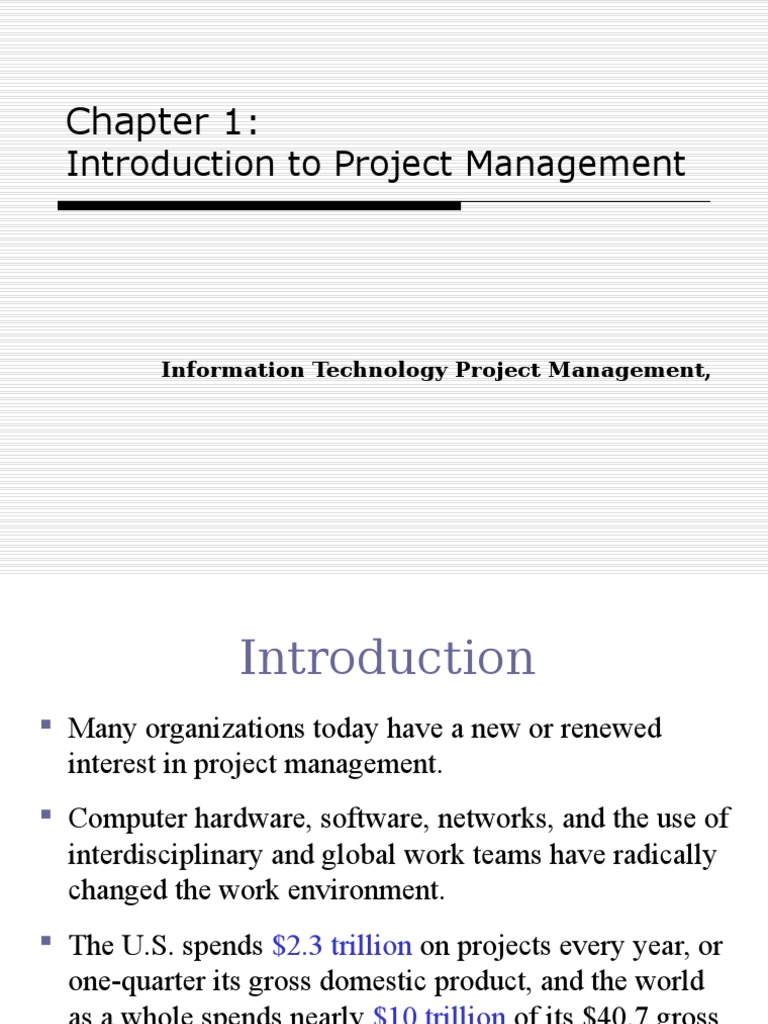 Introduction To Project Management | PDF | Project Management ...