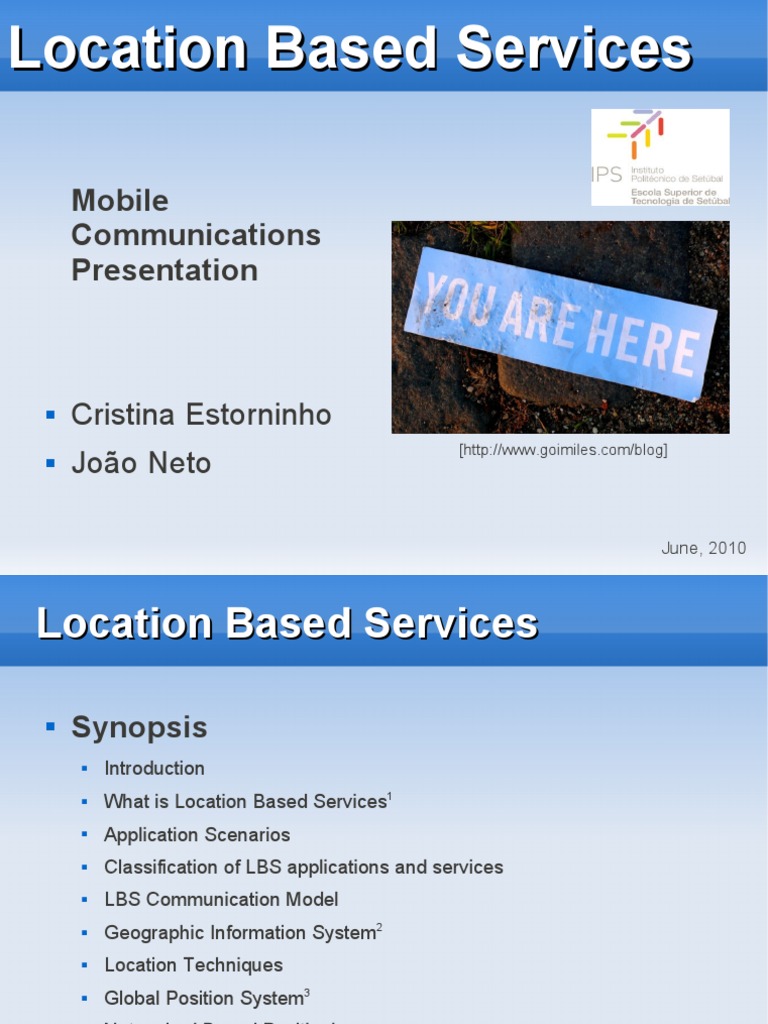 Location Based Services Presentation | Global Positioning System ...