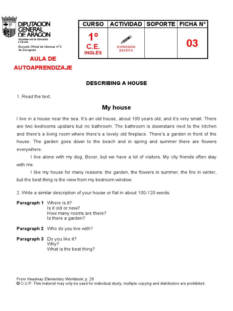 Describing A House PDF | PDF