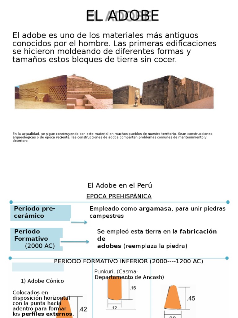 EL ADOBE | Fundación (Ingeniería) | Materiales naturales