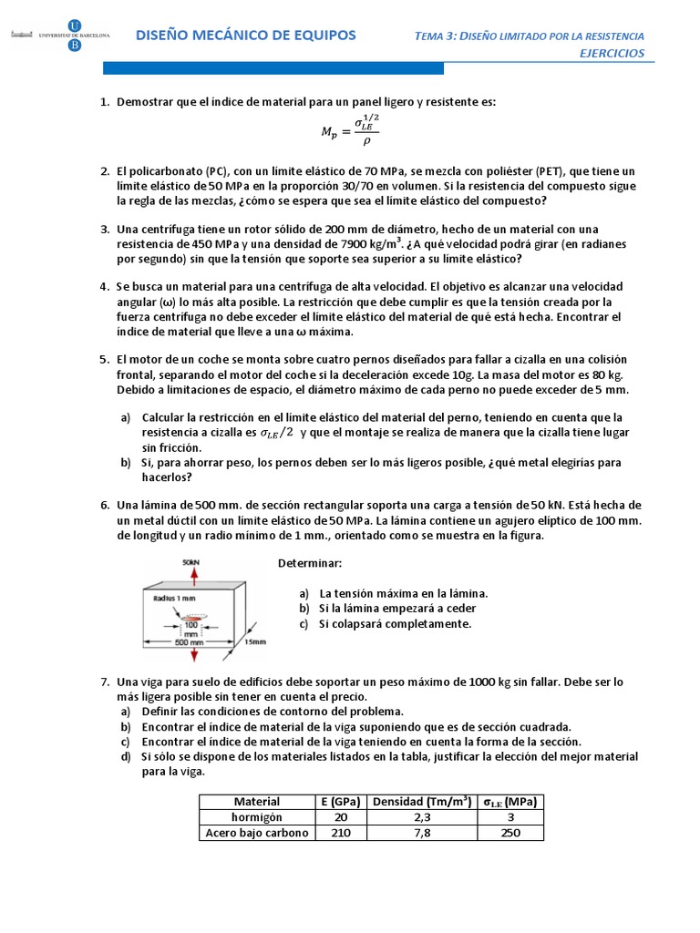 Dme Ejercicios Tema 3 2015 16 | PDF | Helicóptero | Aluminio