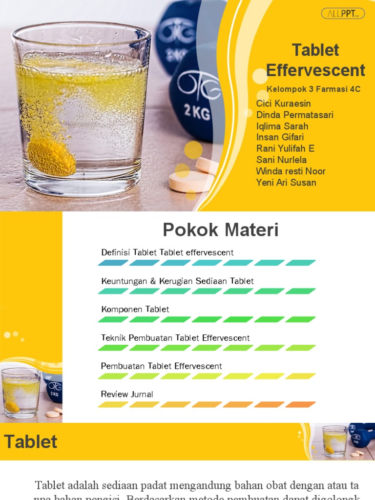 Tablet Effervescent Farmasi | PDF