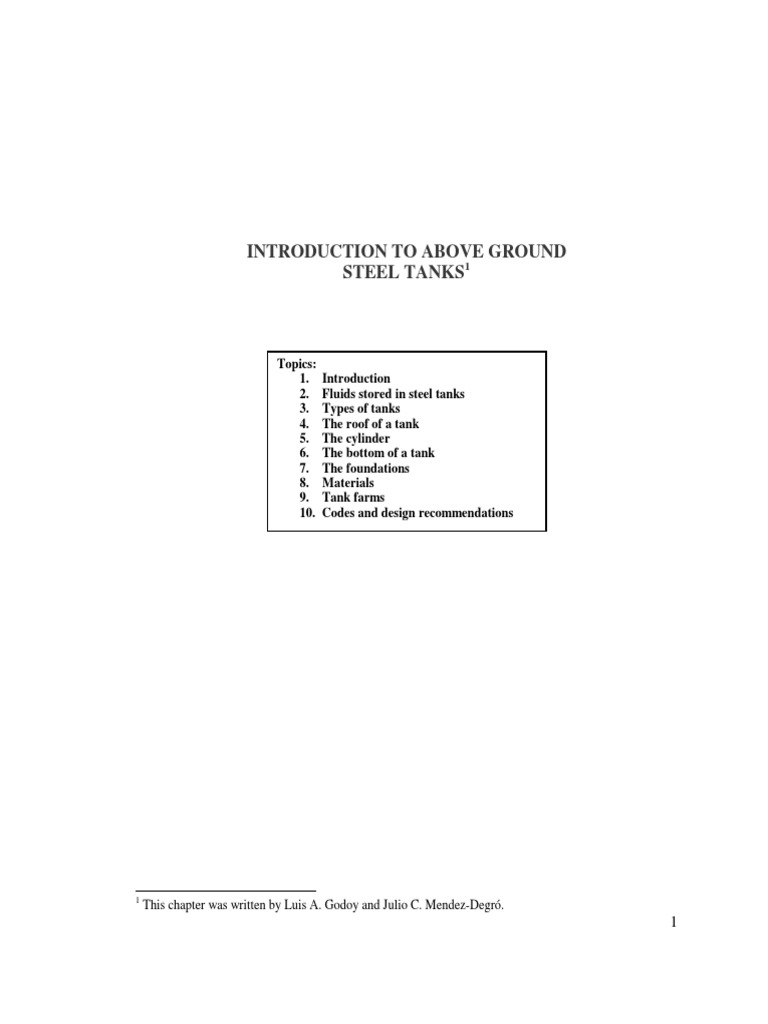 Introduction To Types of Tanks | PDF