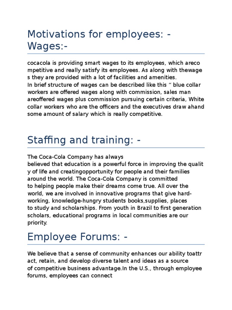 HR Planning of Coca Cola | PDF | Employment | Mentorship