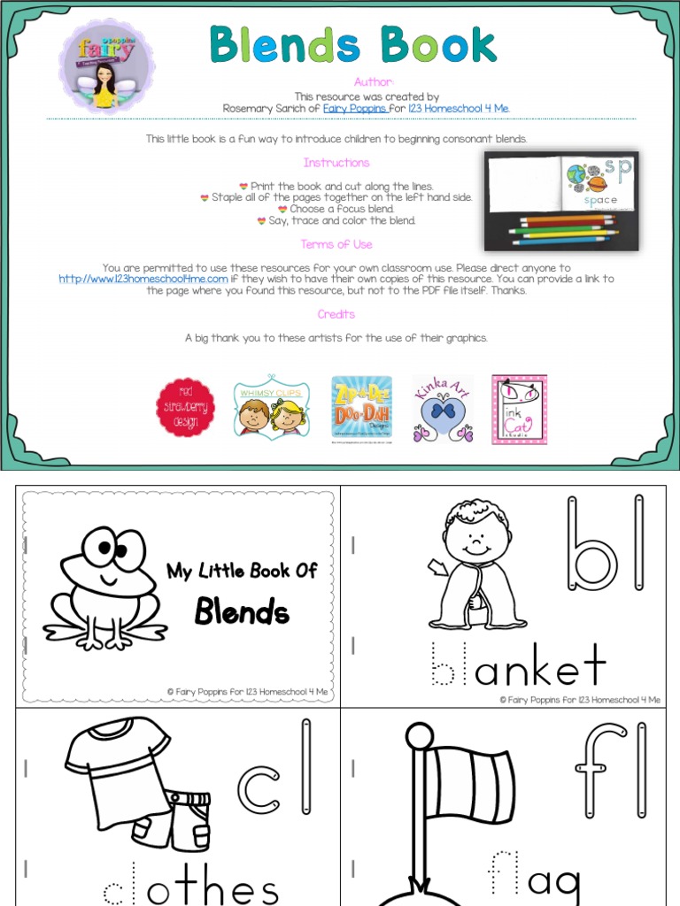 Blends Mini Book | PDF