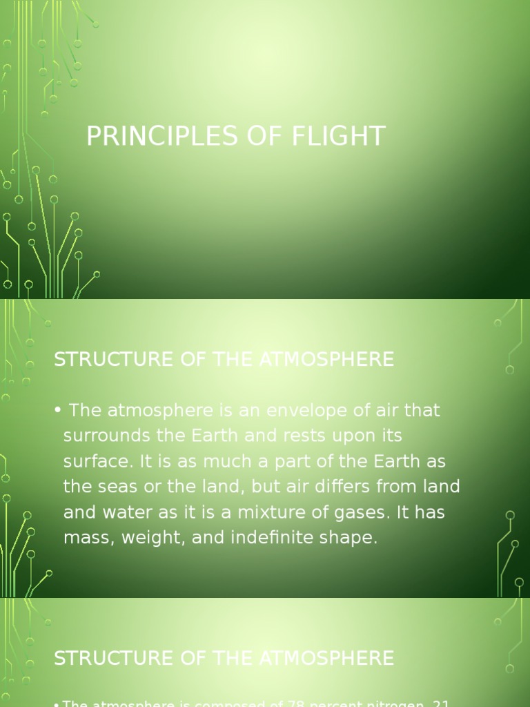 Principles of Flight 1 of 2 | PDF | Altitude | Atmosphere Of Earth